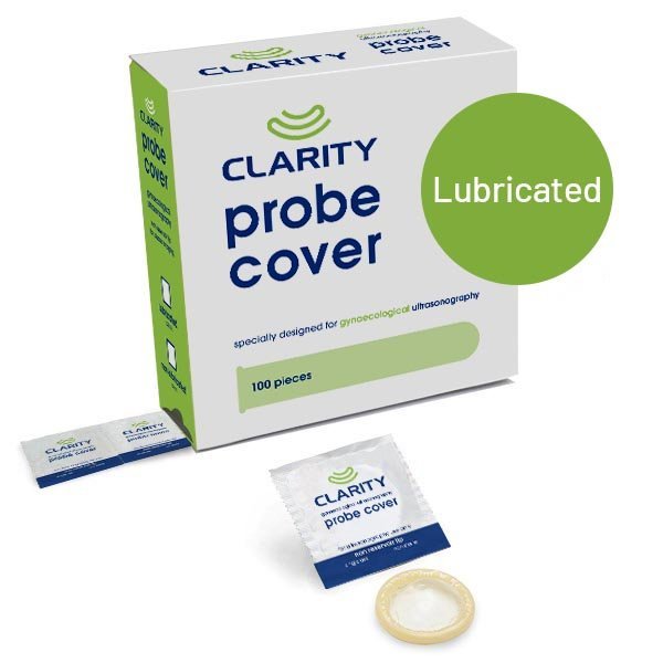 Clarity Lubricated Probe Covers for Transvaginal Ultrasound, Latex ...